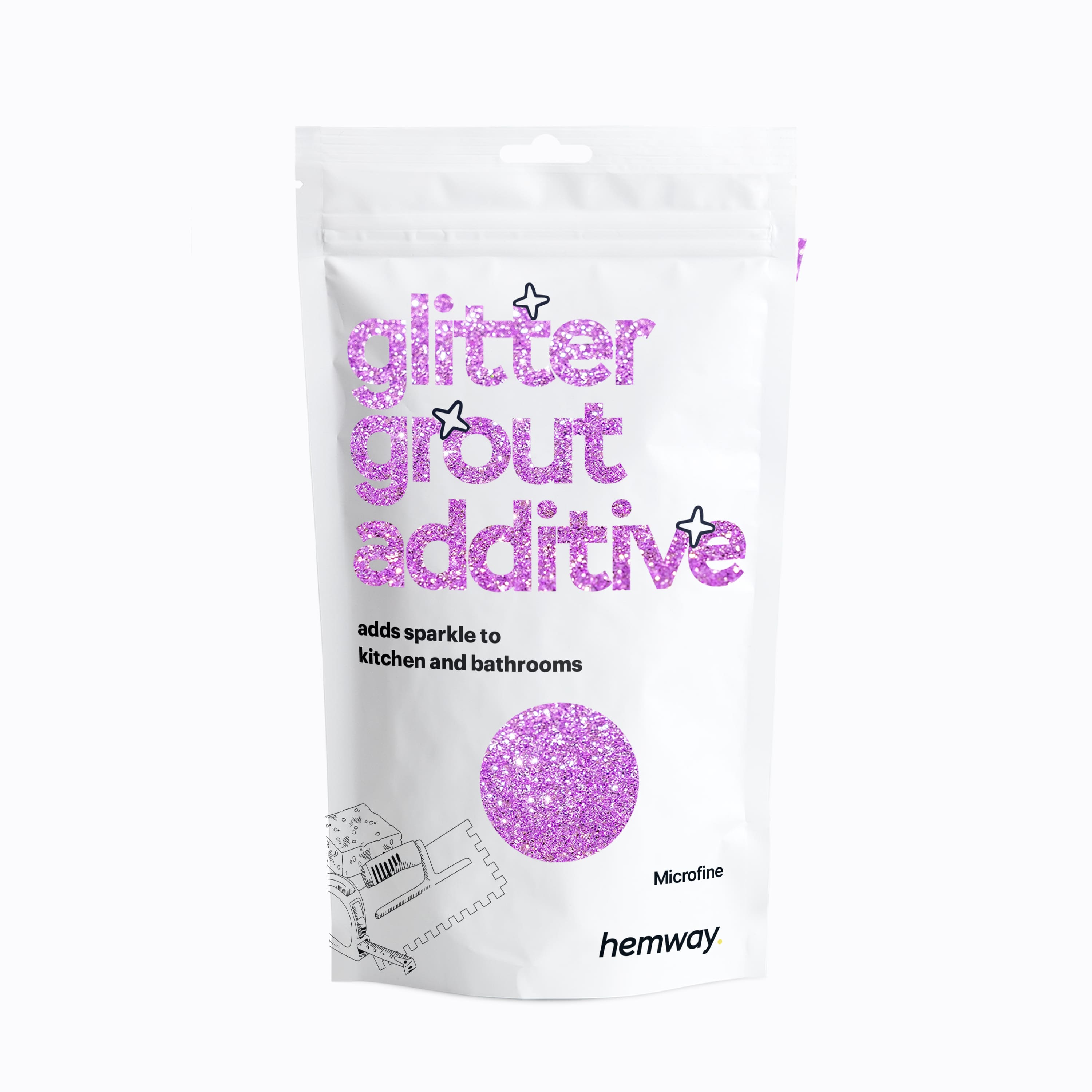 Glitter For Tile Grout | Lavender Purple | Waterproof | Fade Resistant