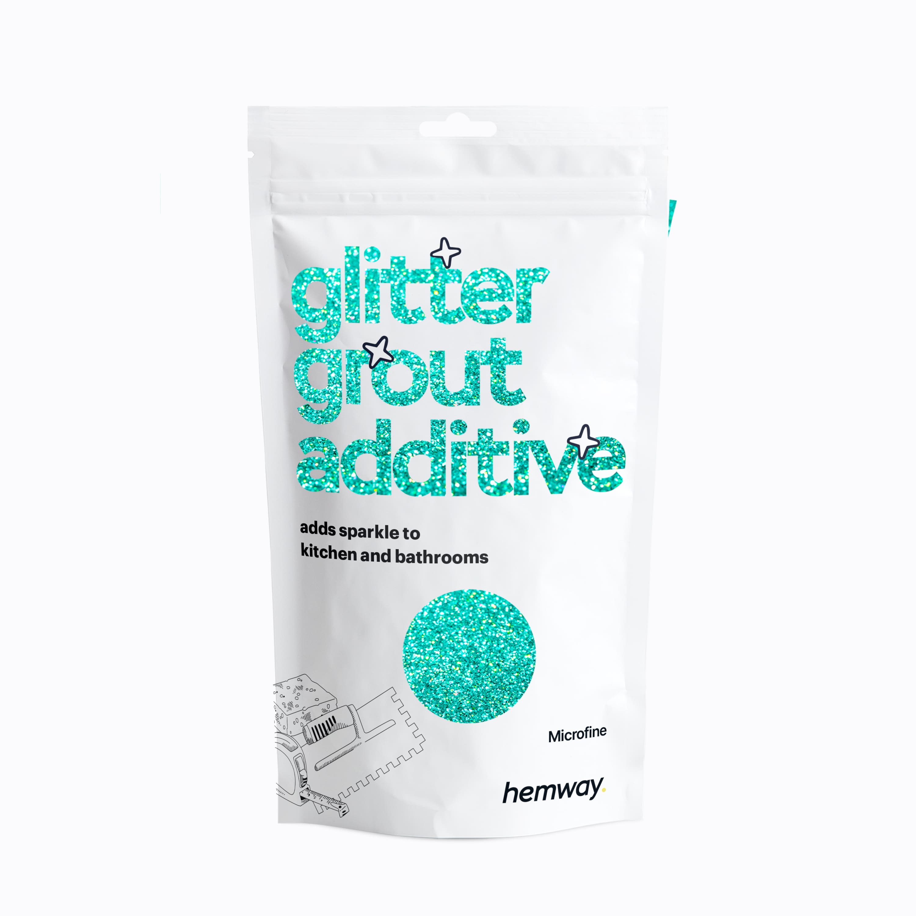 Glitter For Tile Grout | Turquoise Blue Holographic | Waterproof | Fade ...
