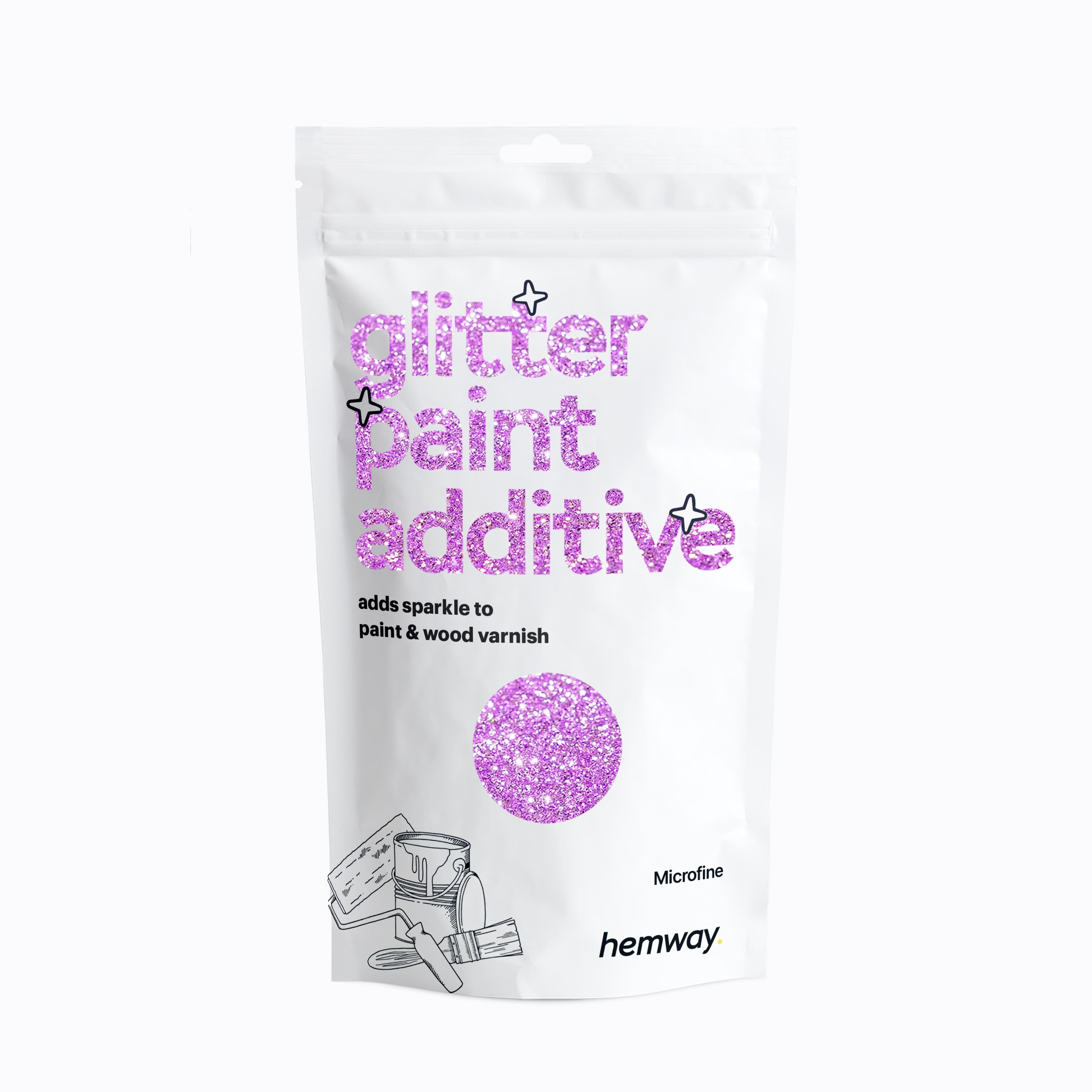 Glitter For Wall Paint | Lavender Purple | Walls & Ceilings | Sparkle Paint