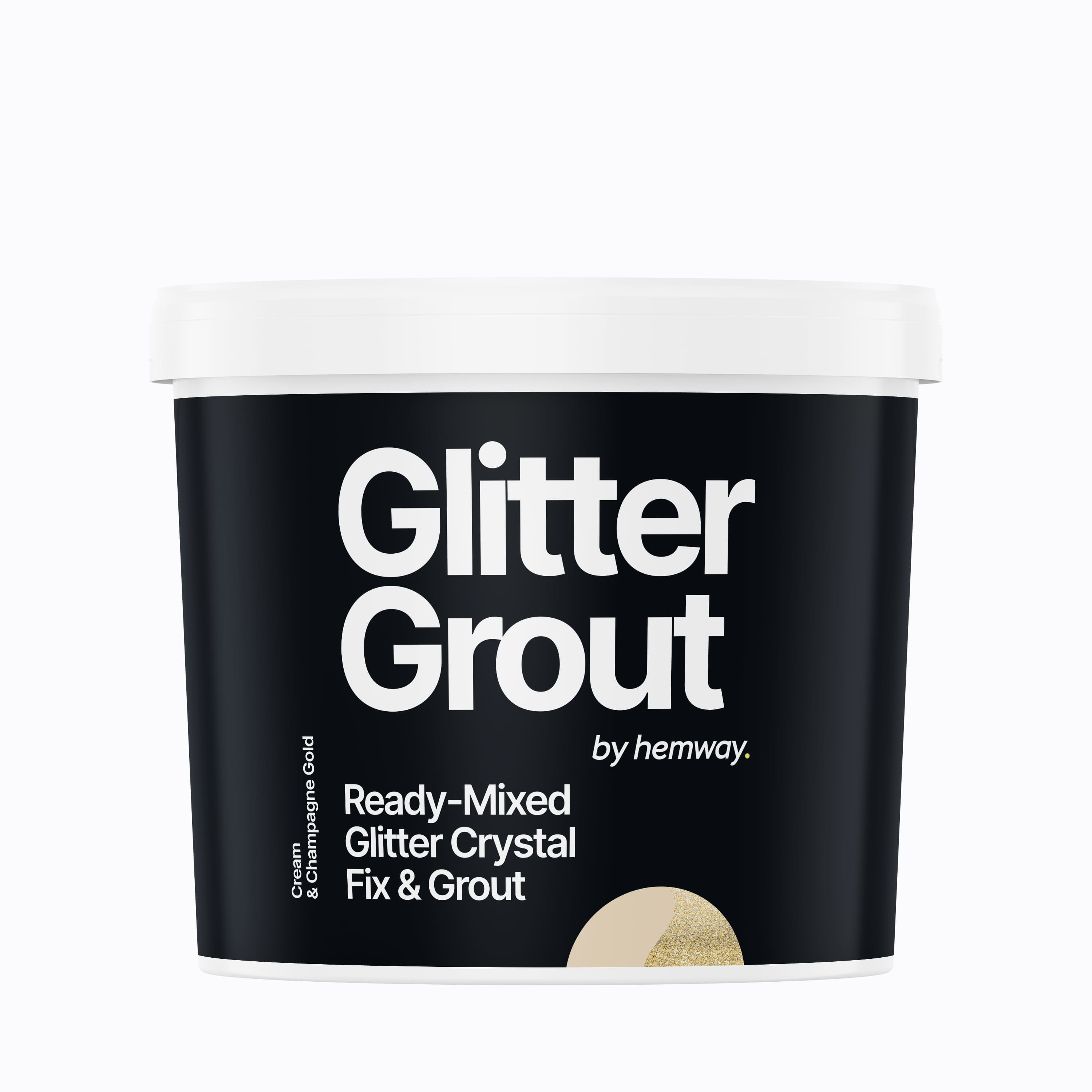 Ready-Mixed Glitter Grout | Cream Grout & Champagne Gold Glitter | Tile ...