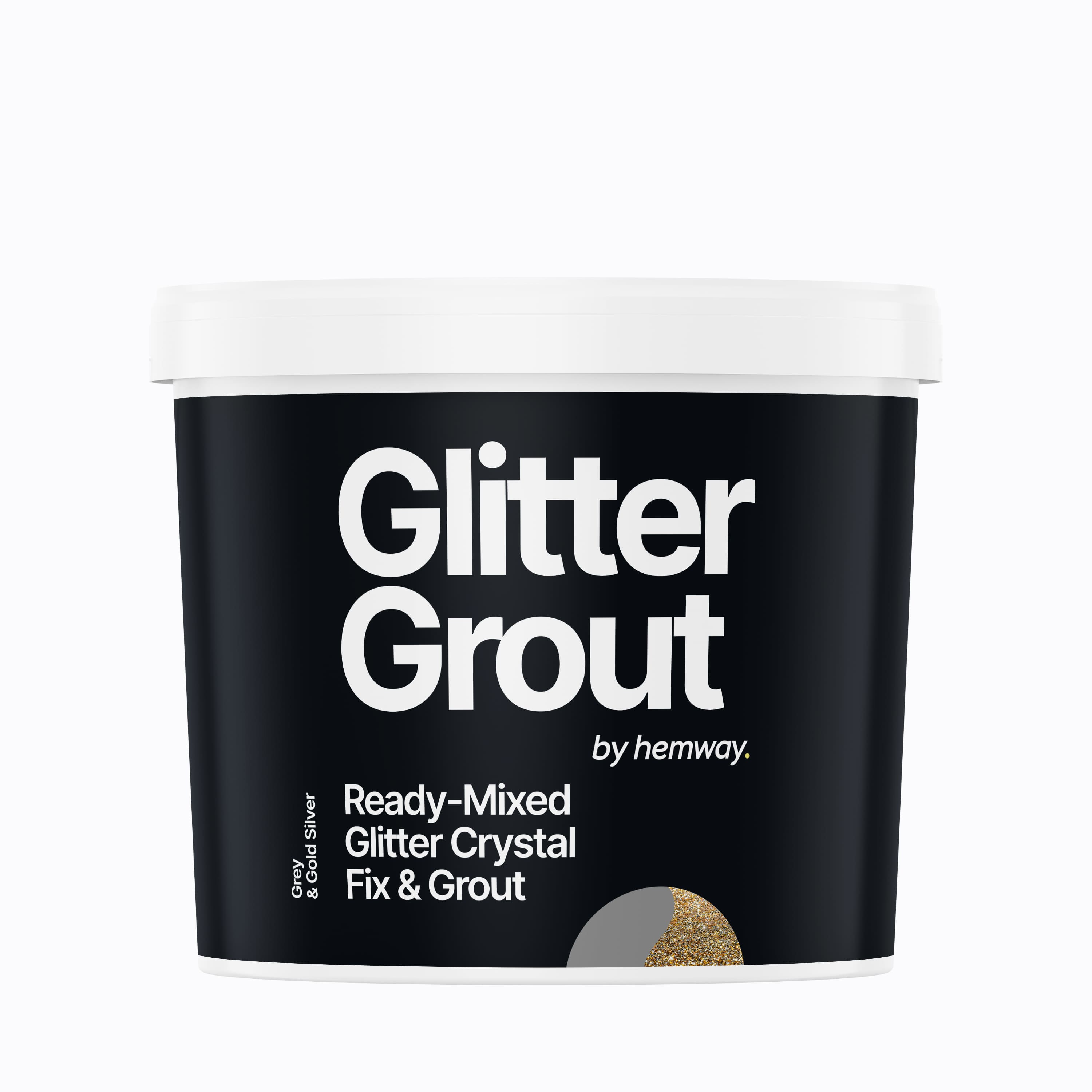 Ready-Mixed Glitter Grout | Grey Grout & Gold Silver Glitter | Tile ...