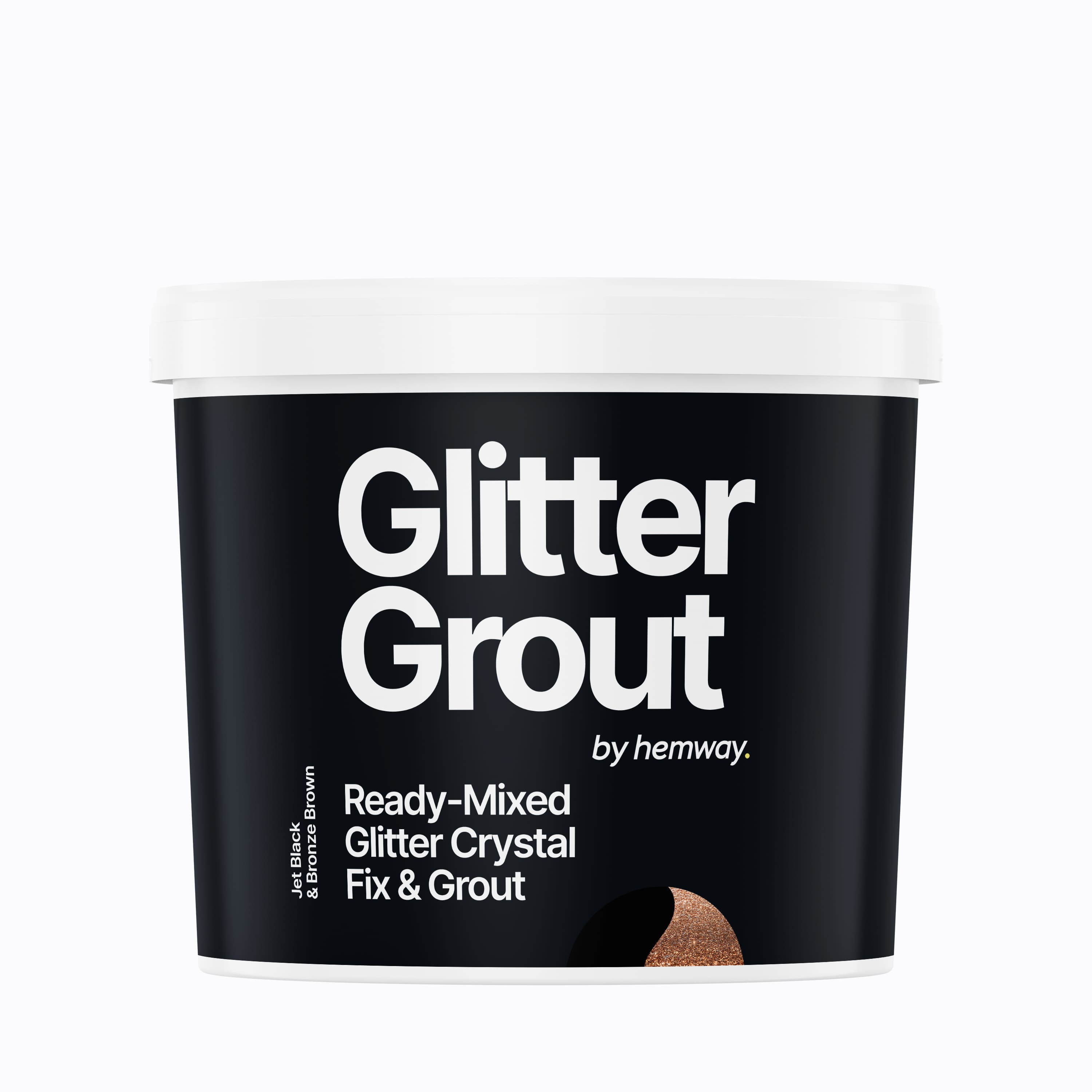 Ready-Mixed Glitter Grout | Grey Grout & Bronze Brown Glitter