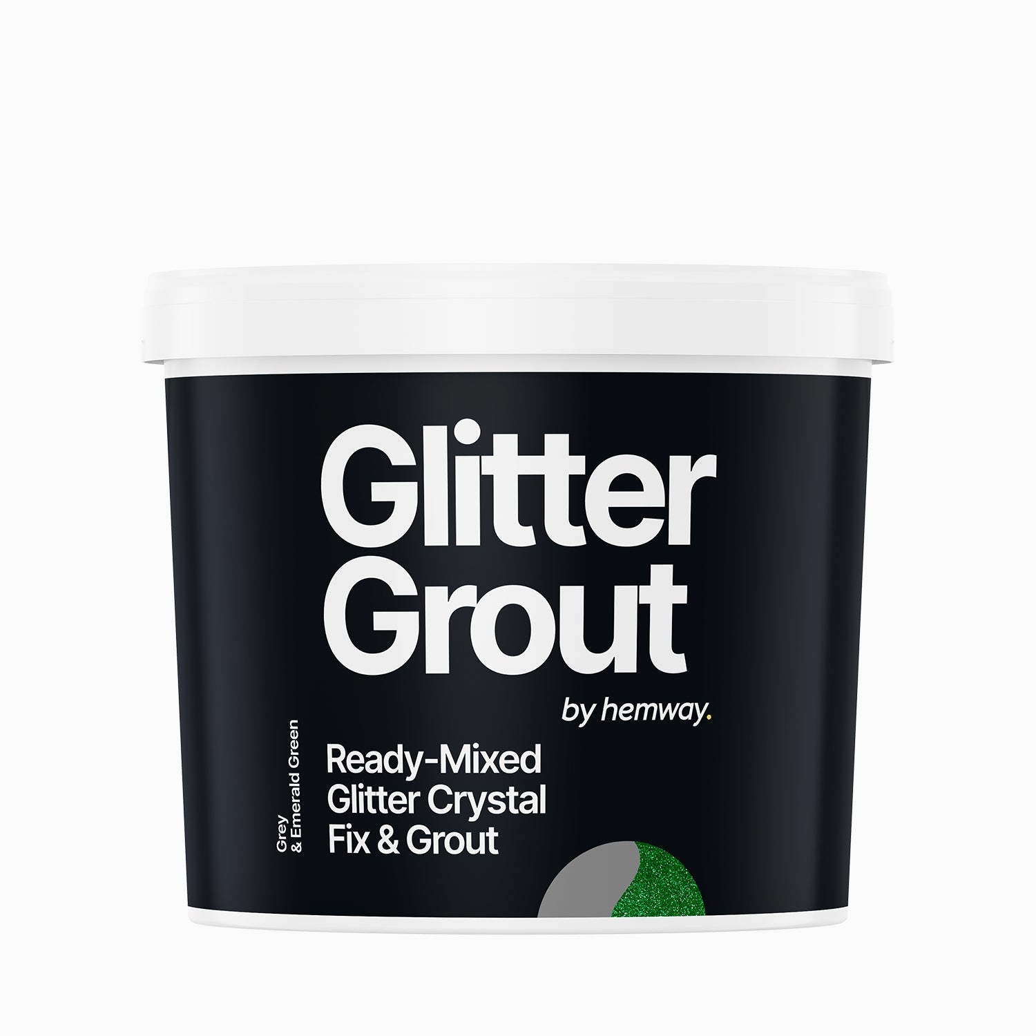 Ready-Mixed Glitter Grout | Grey Grout & Emerald Green Glitter | Tile ...